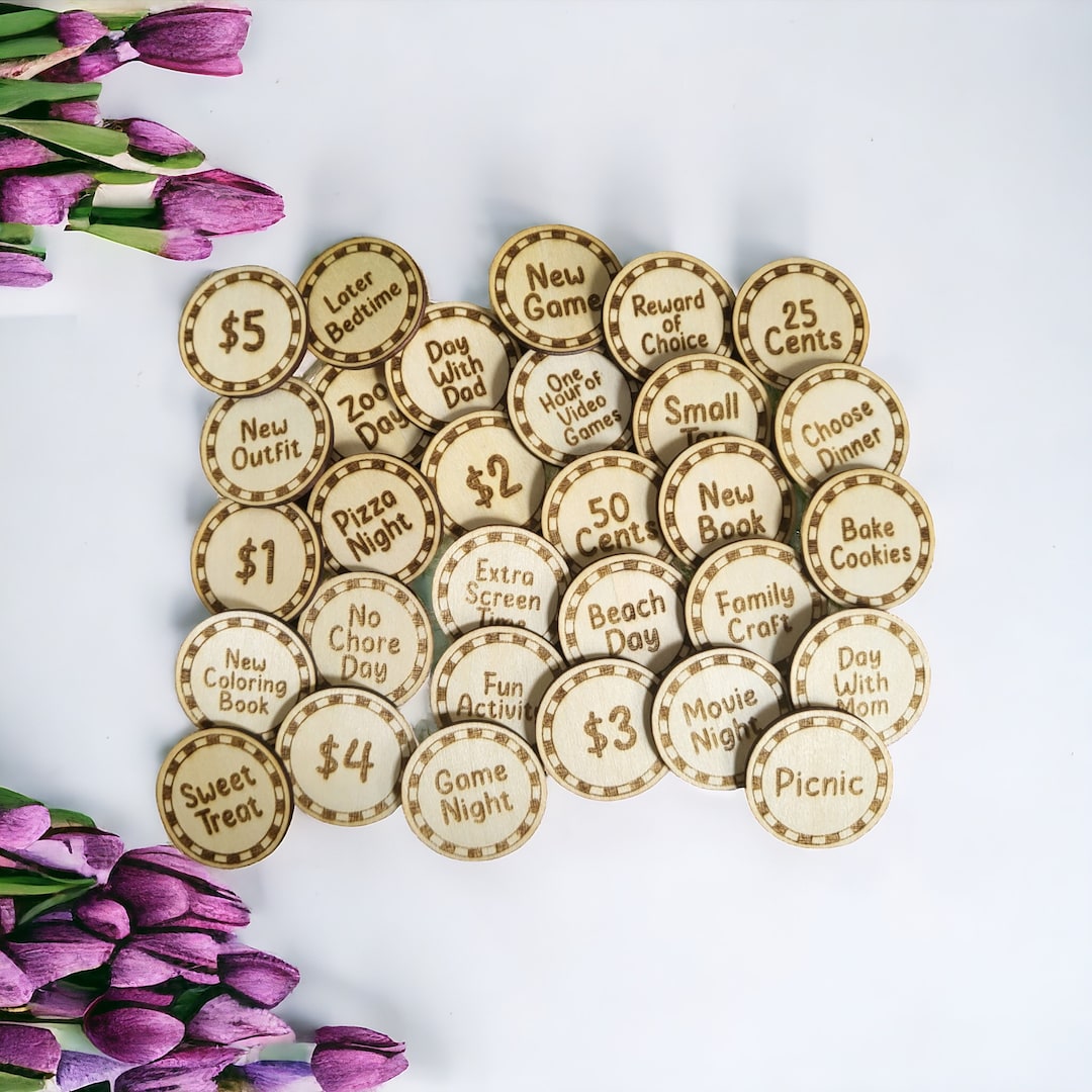 Kids COIN Tokens, Reward Tokens, Kids Gifts, Activity Ideas, Non Treat ...