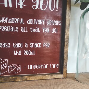 Personalized Porch Snack Basket Sign Mail Delivery Delivery - Etsy