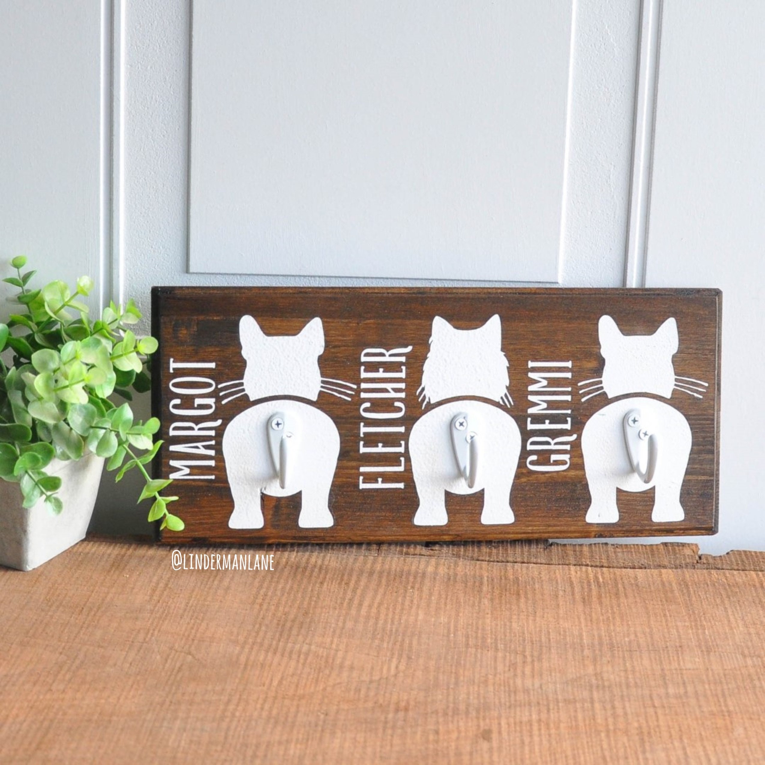 Custom Leash Hook Leash Holder Leash Organizer Cat Leash | Etsy