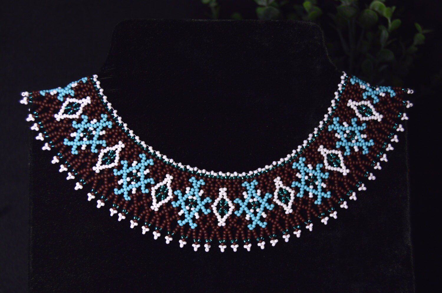 Collar Beaded Boho Necklace Seed Bead Choker Necklace - Etsy