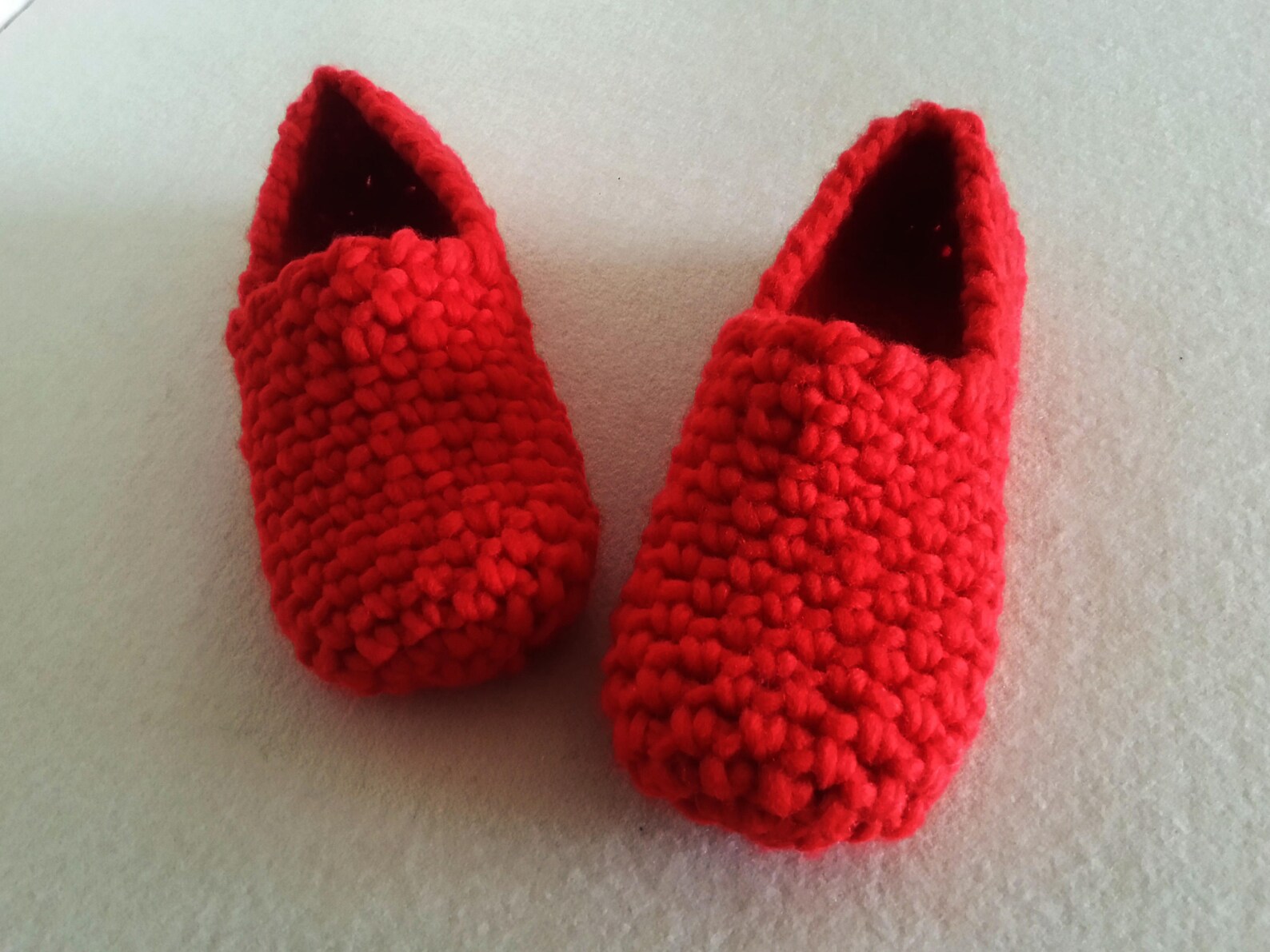 Women's Slippers Red Wool Slippers Ladies House Shoes - Etsy