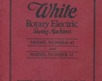 White Rotary Sewing Machine - Etsy