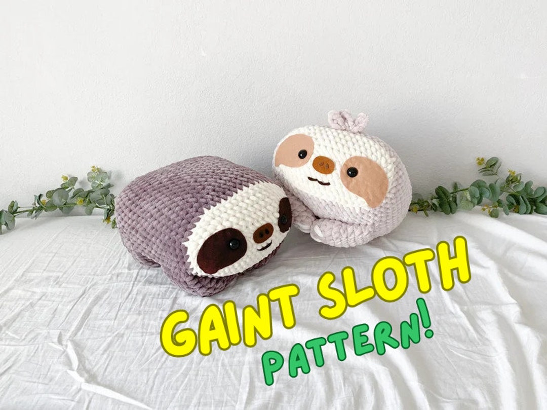 Sloth Crochet Pattern, Amigurumi Toy Instructions, Crochet Animal ...