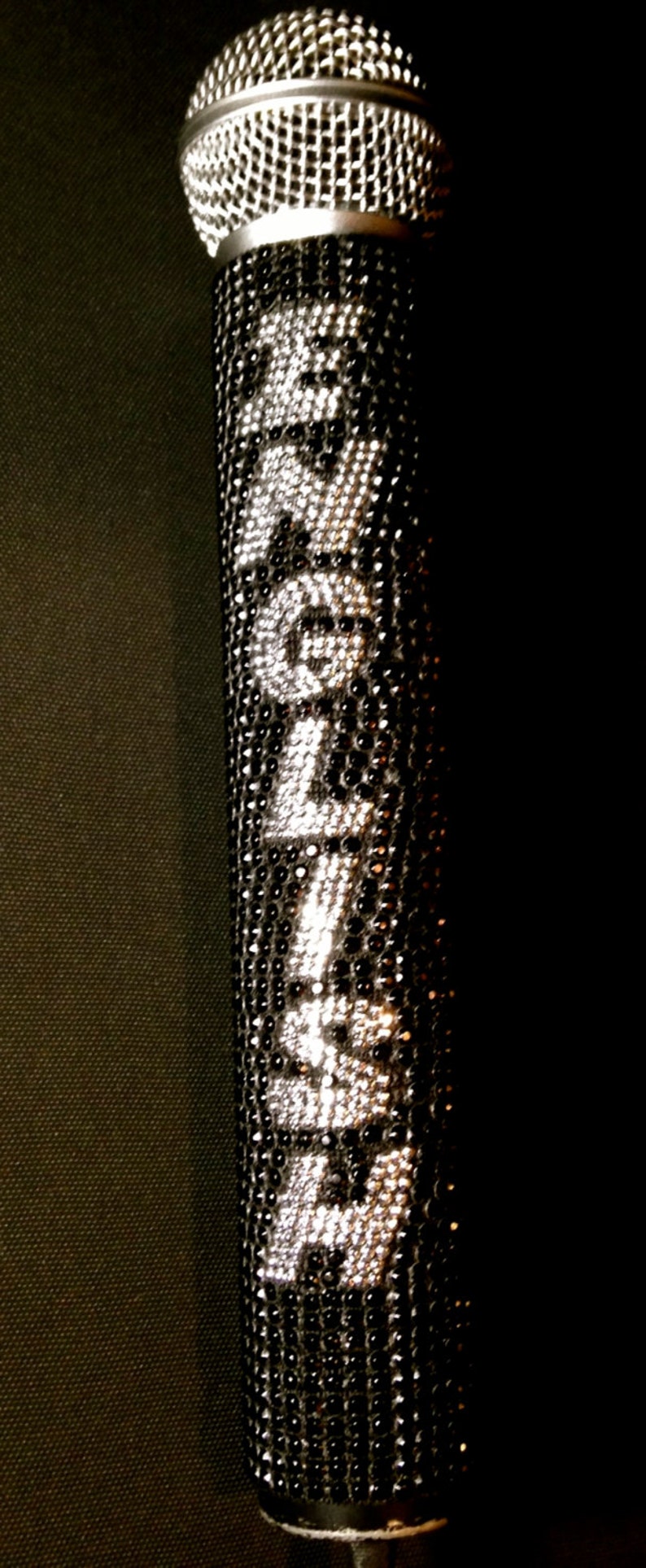 Customized 2 Color Wireless Bling Rhinestud Microphone - Etsy