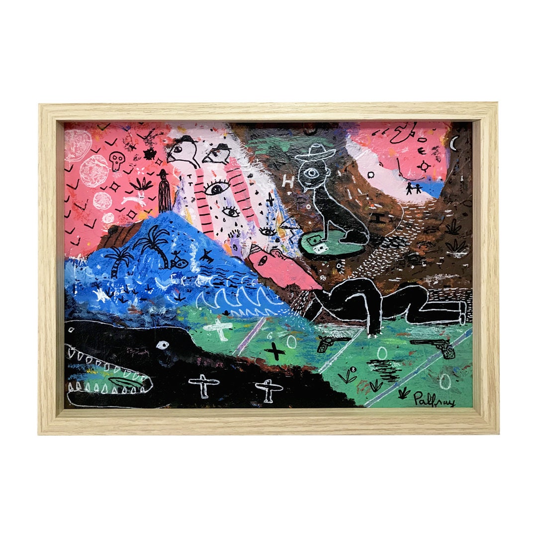 Painting Original Work on A4 Paper, Unique Copy, Singular Art, Strange ...