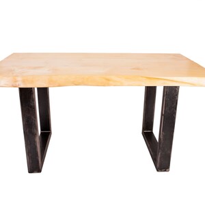 Waney/live/natural Edge Sycamore Dining Table / Desk - Etsy UK