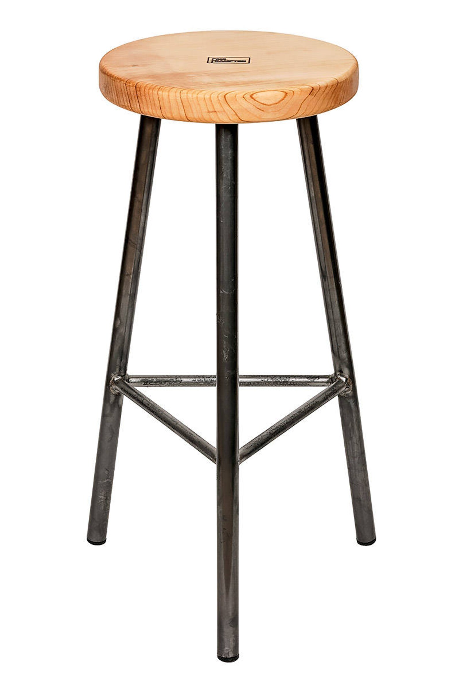 Trippie Sixsmith - Three Legged Bar Stool With Chunky Sycamore Seat ...