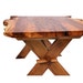Live Edge 'tusk' Tenon X Trestle Table - Etsy