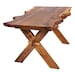 Live Edge 'tusk' Tenon X Trestle Table - Etsy