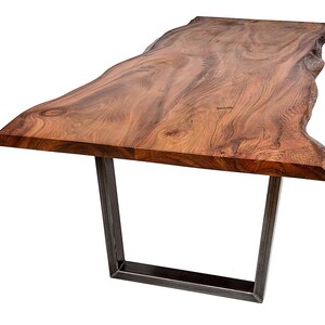 Live Edge Elm Dining Table - Etsy