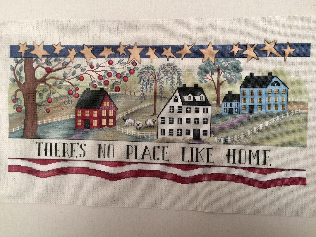 Handmade Unframed Cross Stitch "homeland" - Etsy