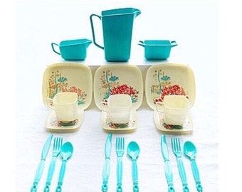 Plastic tea set | Etsy