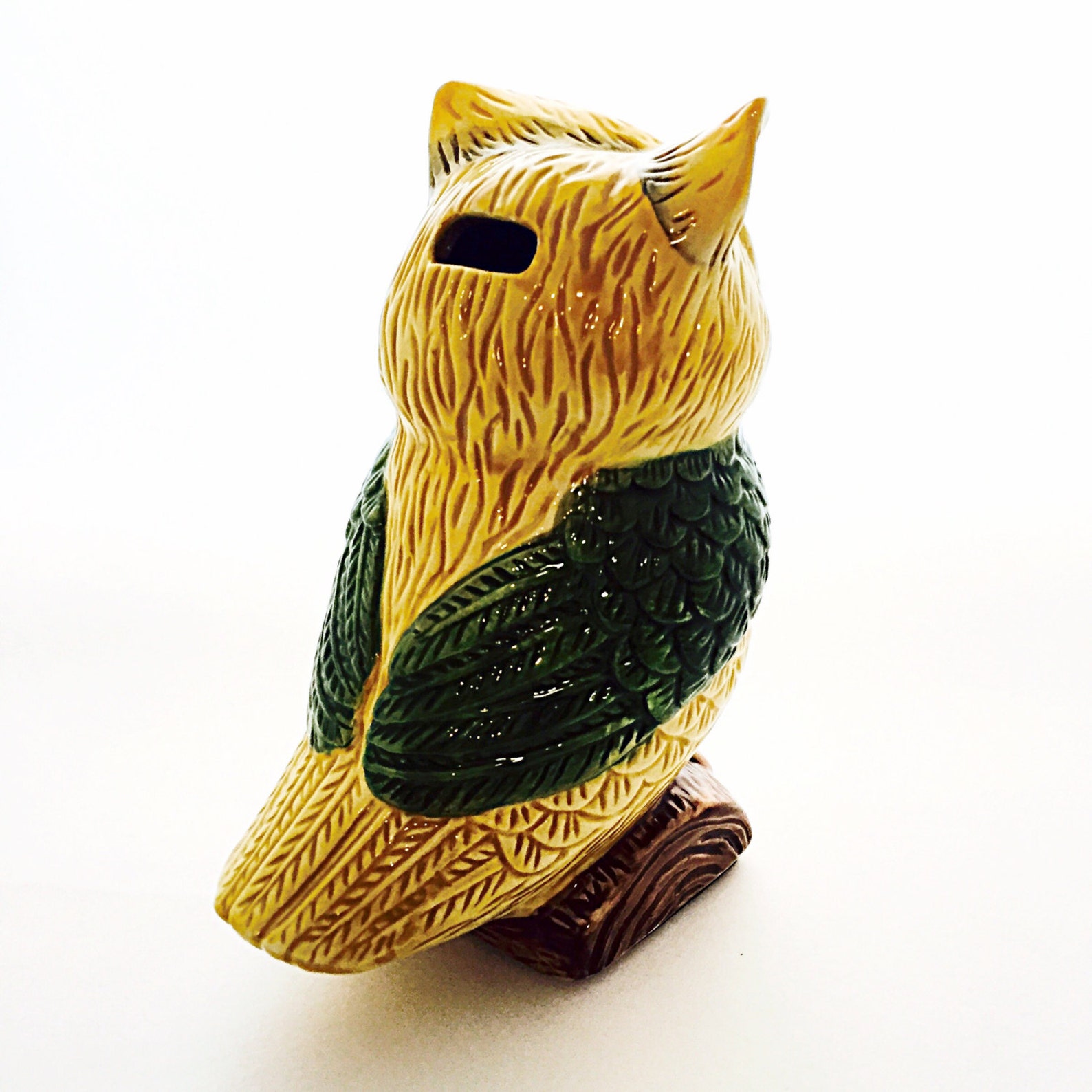 Vintage OWL BANK: Glazed Ceramic 6 Tall Cute and - Etsy