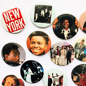 Vintage Button LOT #7: Fifteen "1980s Pop Culture" Buttons / Badges ...