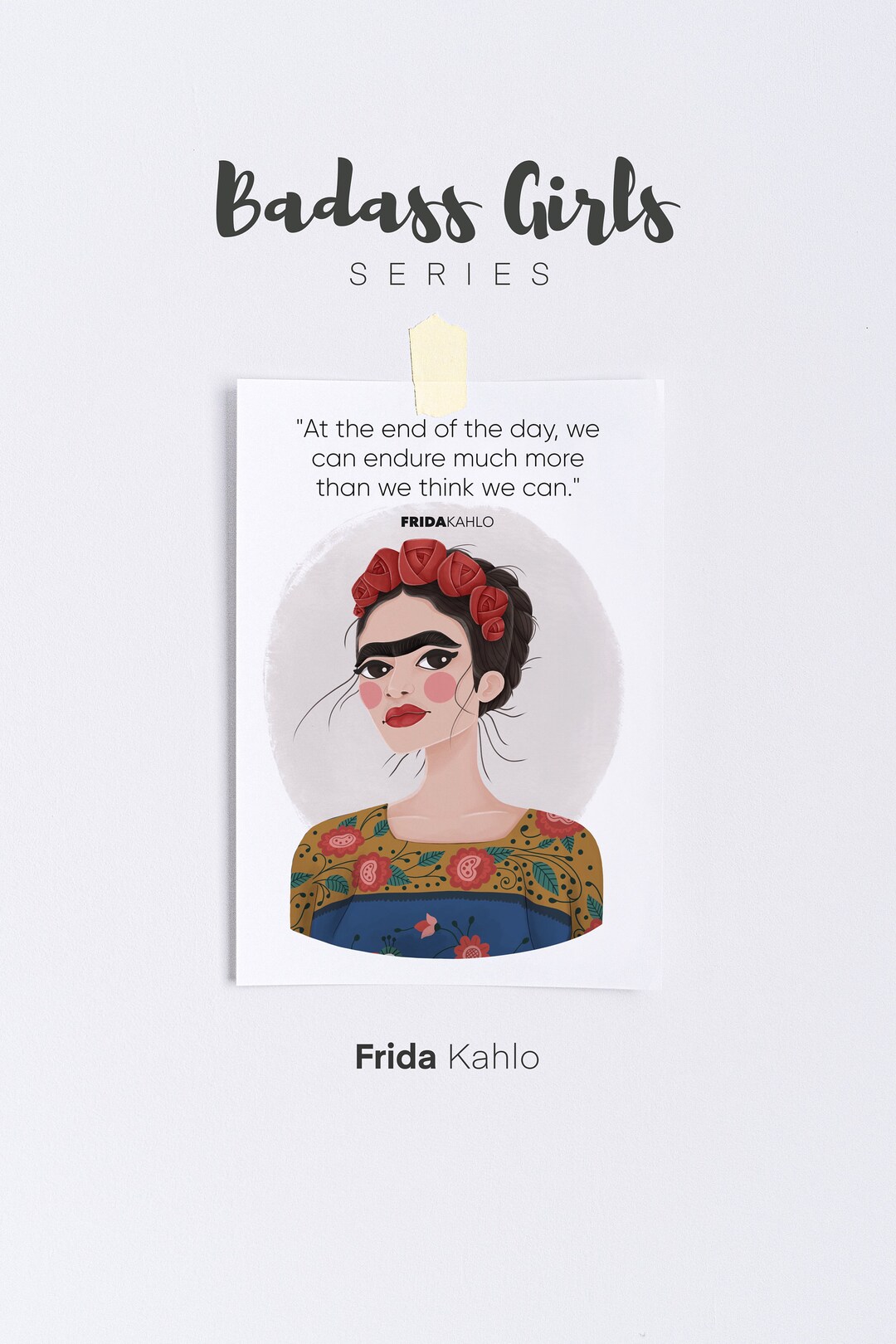 Frida Kahlo Art Quotes Poster Illustration Female Leaders Art - Etsy