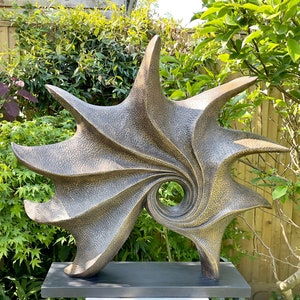 Large Garden Sculpture, Bronze Abstract Sculpture, Ocean Sculpture ...