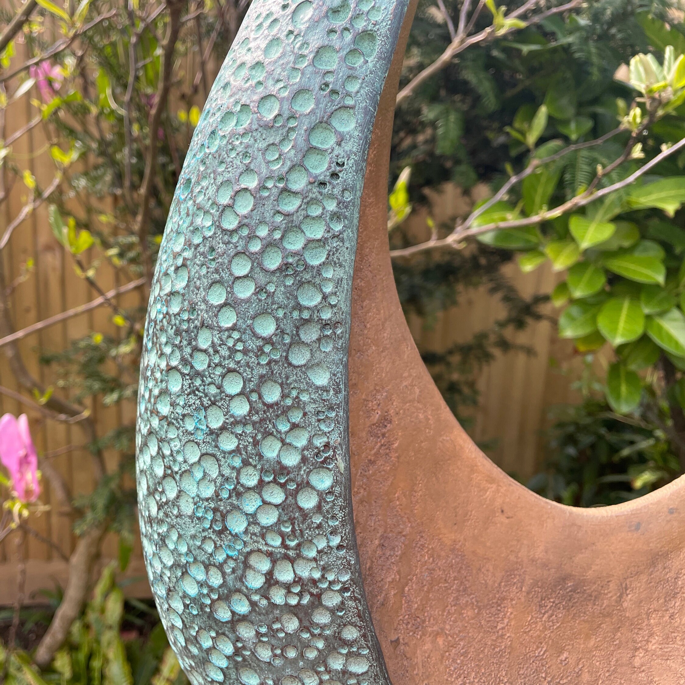 'Together' Sculpture - Large contemporary garden sculpture, bronze/gold ...