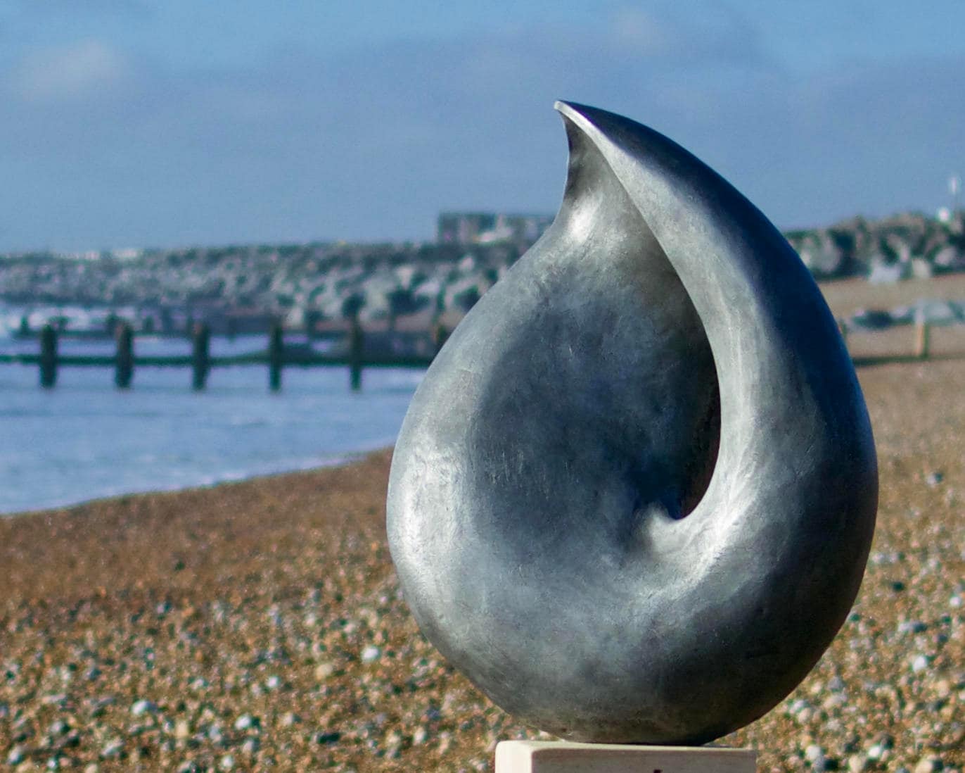 Fiji Shell garden sculpture, aluminium, Limited Edition