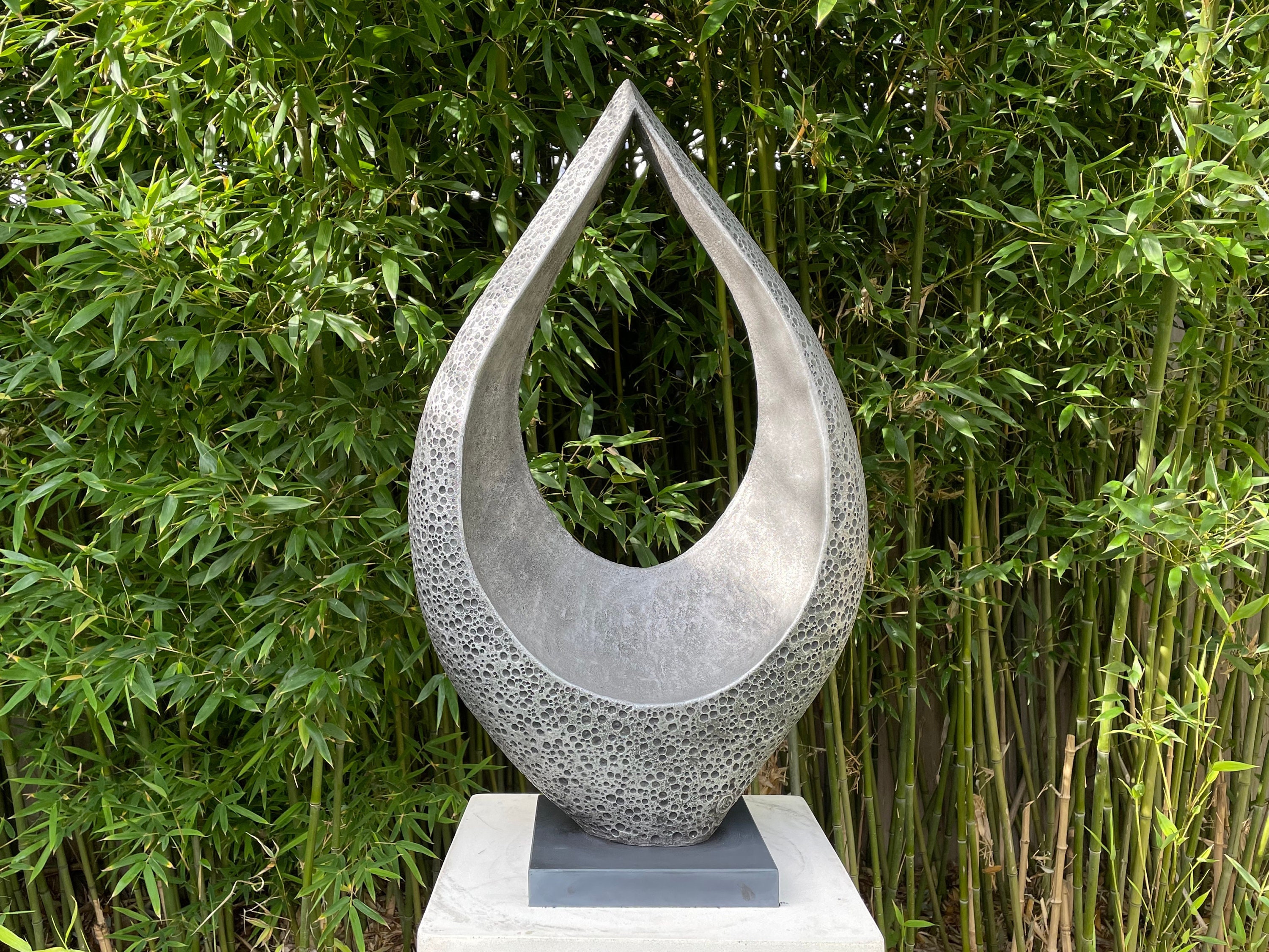 'Together' Sculpture - Silver metal finish, Numbered Edition, garden or ...