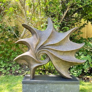 Large Garden Sculpture, Bronze Abstract Sculpture, Ocean Sculpture ...