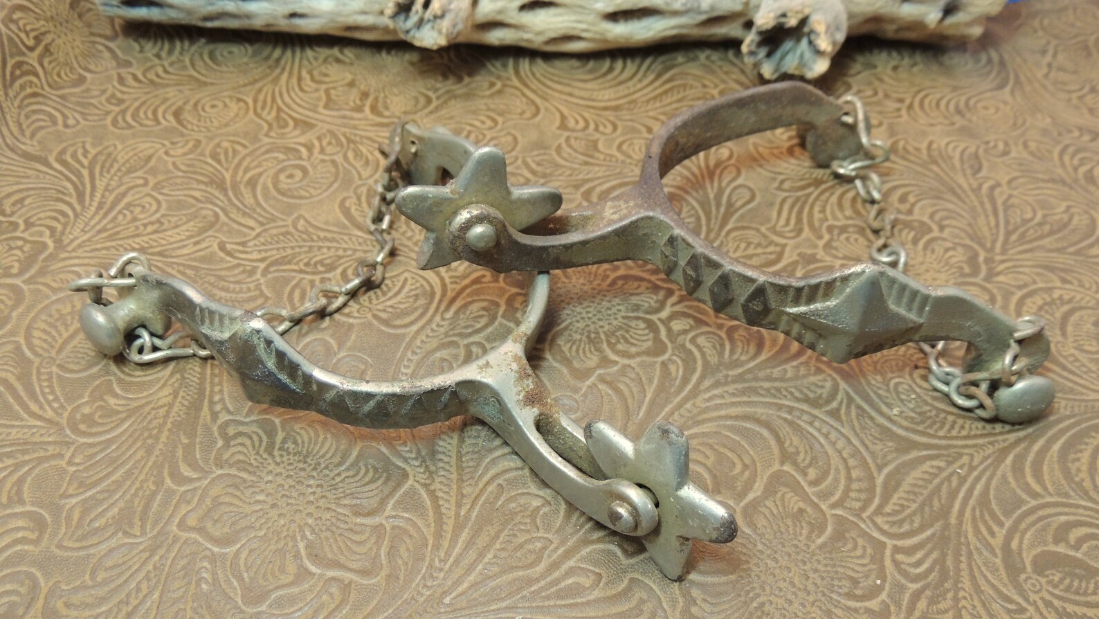 NORTH & JUDD Spurs, Anchor, Diamond, Child's Metal Spurs Heel Chains ...