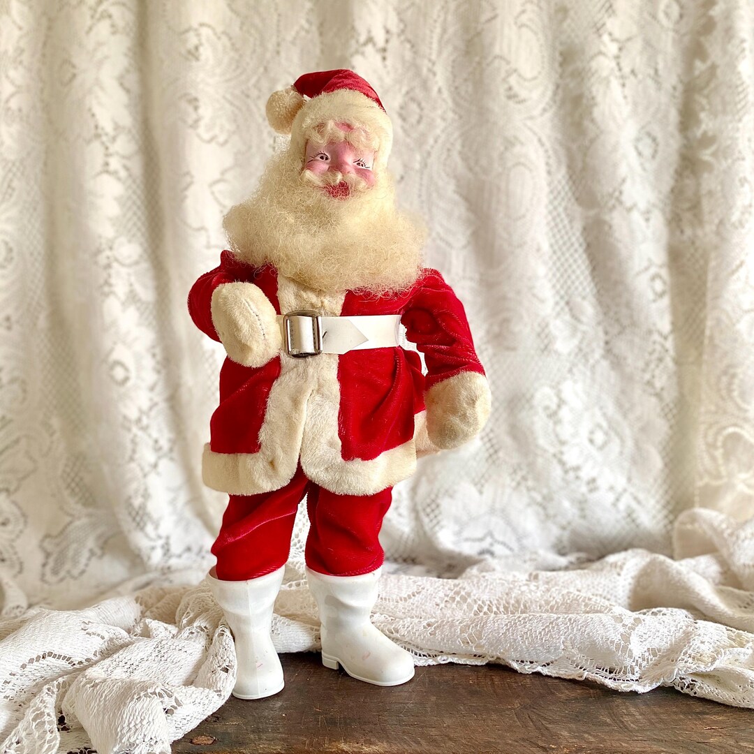 Harold Gale Santa With Bright Red Velvet Suit // Standing Collectible ...