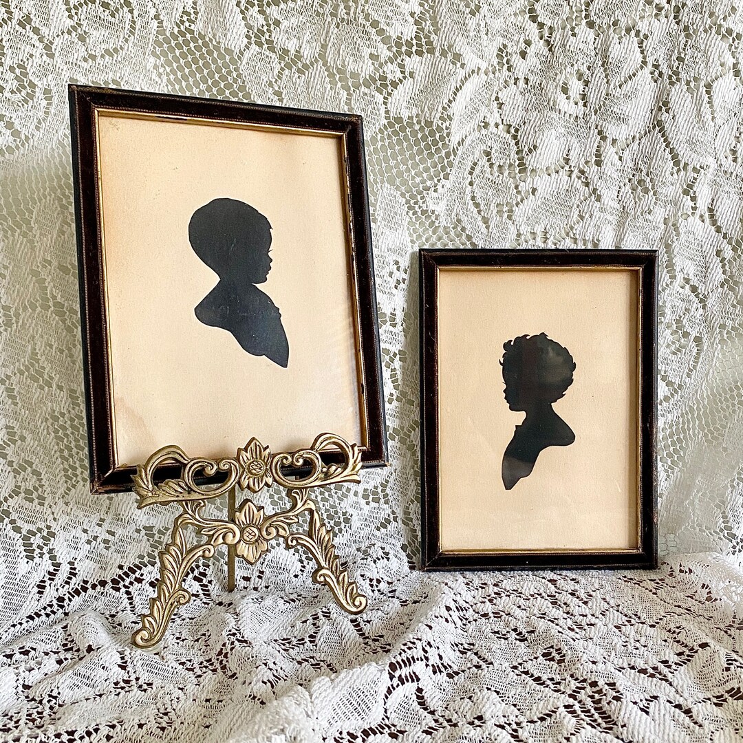 CHOICE Silhouettes of Brothers // Hand-cut Portraits // Black and White ...
