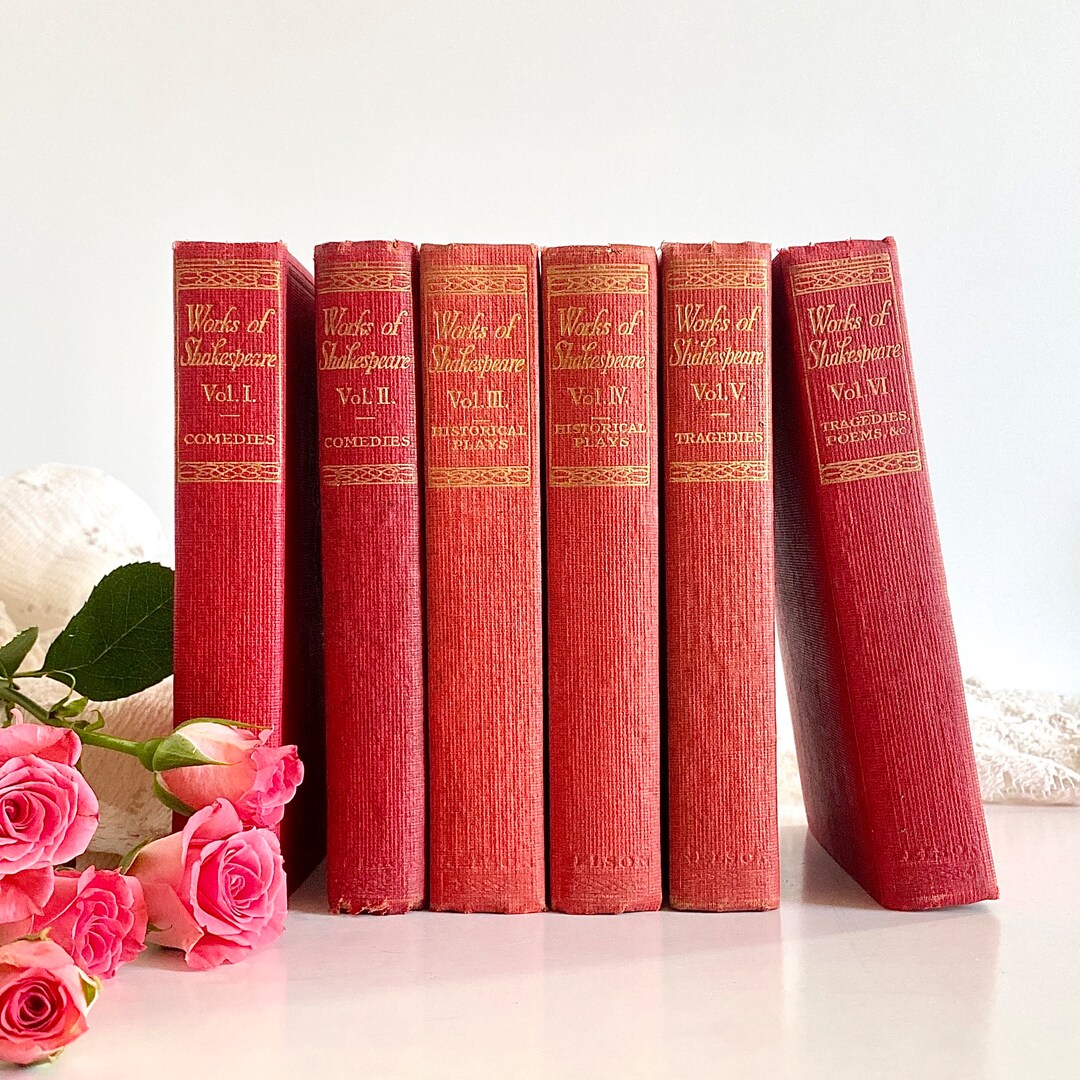 The Complete Works of Shakespeare // Set of 6 Antique Books // Vintage ...