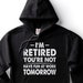 Retirement Hoodie Funny Retirement Cool Graphic Humor Gift for Mother ...