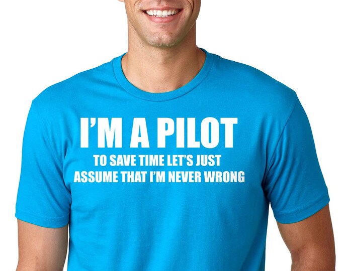 Pilot T-shirt Aviator Shirt Funny Gift for Pilot Cool Aviation T-shirt ...