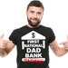 Dad Bank T-shirt Father's Day Gift Shirt Funny Birthday Gift for Father ...