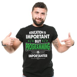 Programming T-shirt Funny Programming Gift for Programmer Graphic Cool ...