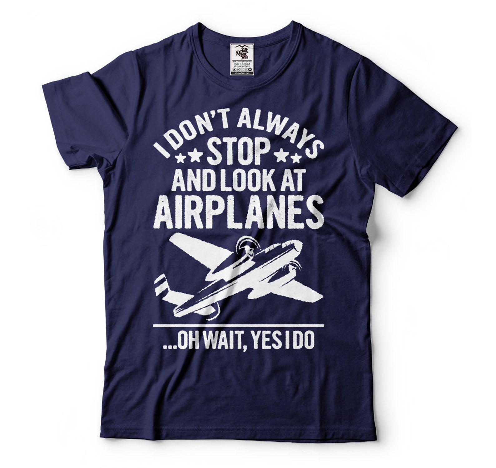 Airplane T-Shirt Funny Pilot Airplane Fan Aviation Day Cool | Etsy