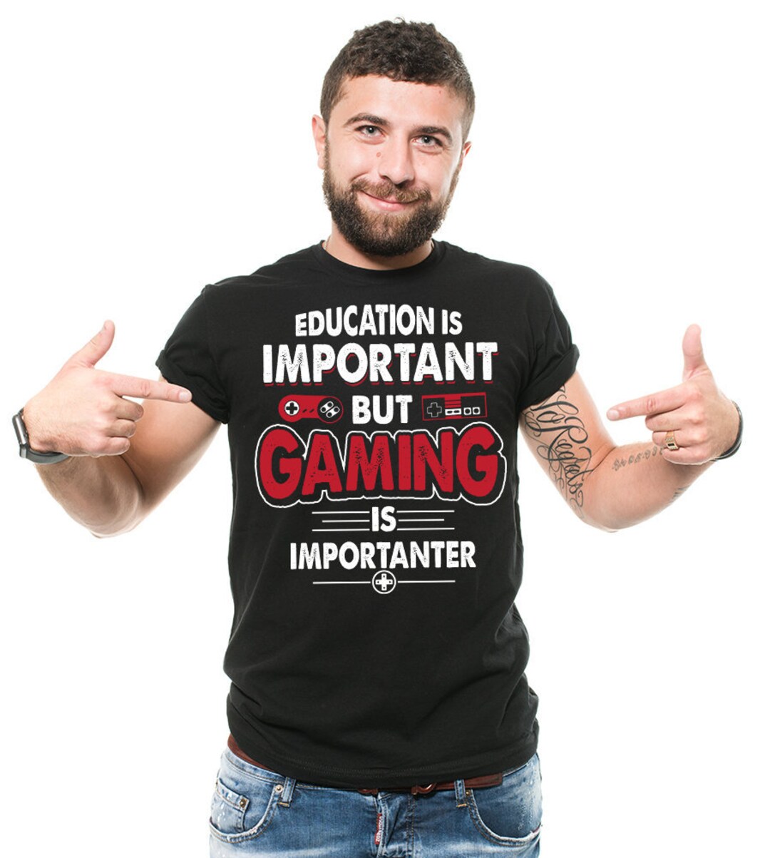 Gaming T-shirt Gift for Gamer Funny Gaming Console PC Gamer Graphic ...