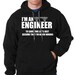 Engineer Hoodie Funny Occupation Hooded Sweater Gift for Engineer ...