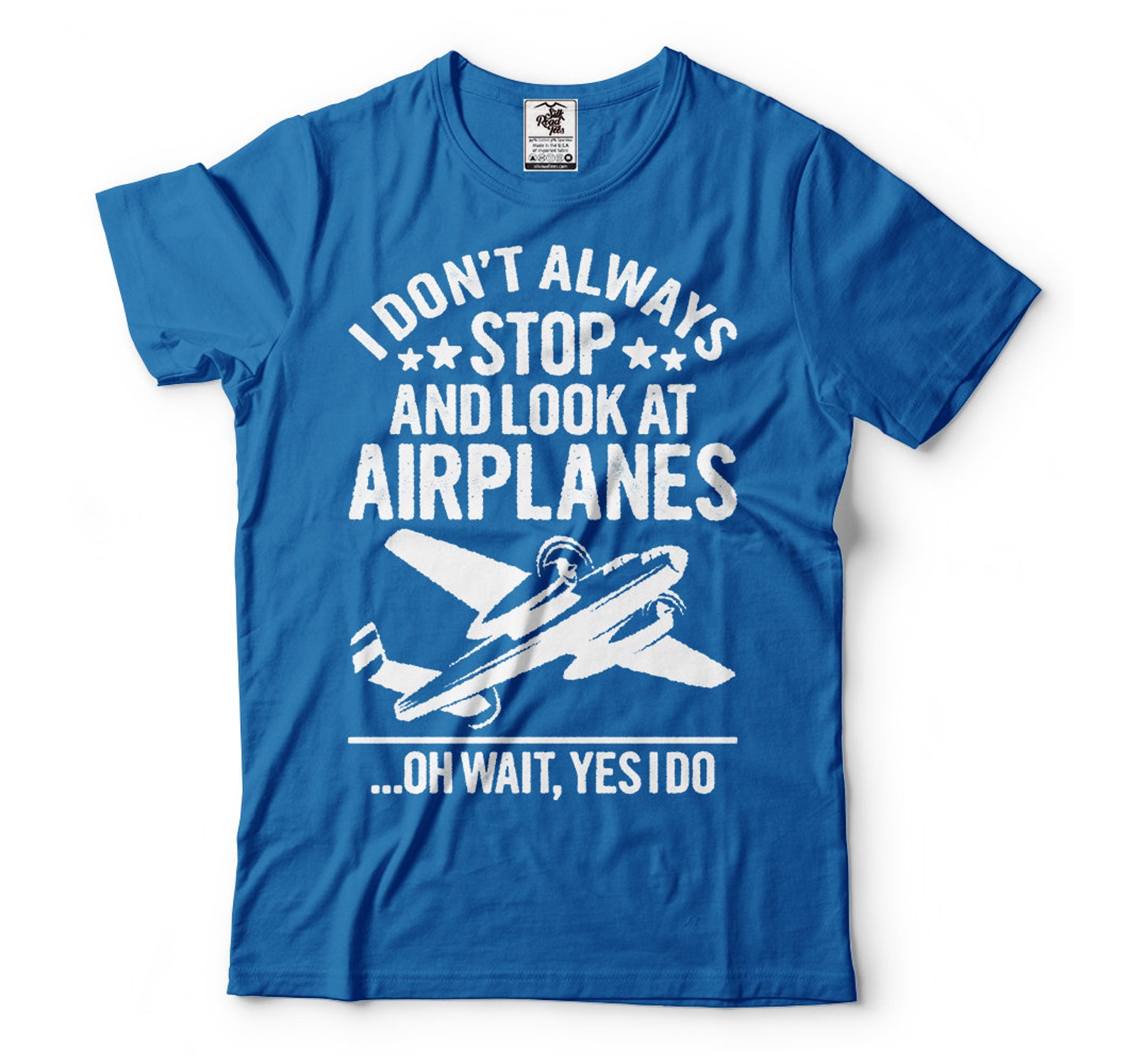 Airplane T-shirt Funny Pilot Airplane Fan Aviation Day Cool - Etsy