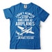 Airplane T-shirt Funny Pilot Airplane Fan Aviation Day Cool - Etsy