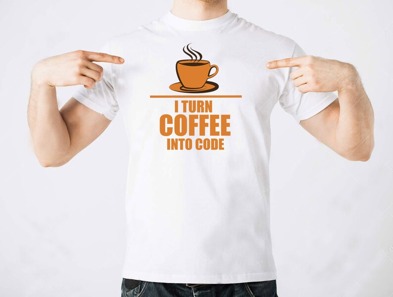 Programmer I Turn Coffee Into A Code Cool Funny HTML T-shirt - Etsy