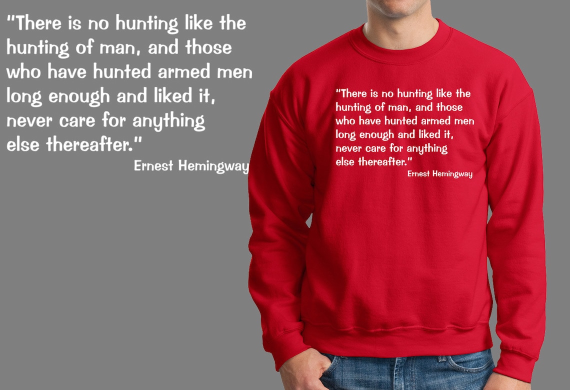 Police Sweater Funny Policeman Ernest Hemingway Sweatshirt - Etsy