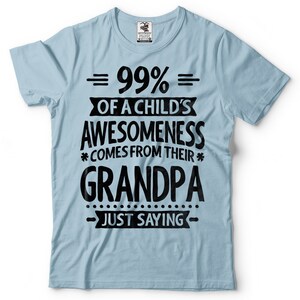 Grandfather T-shirt Gift for Grandpa Funny Pop Pop Granddaddy Father's ...