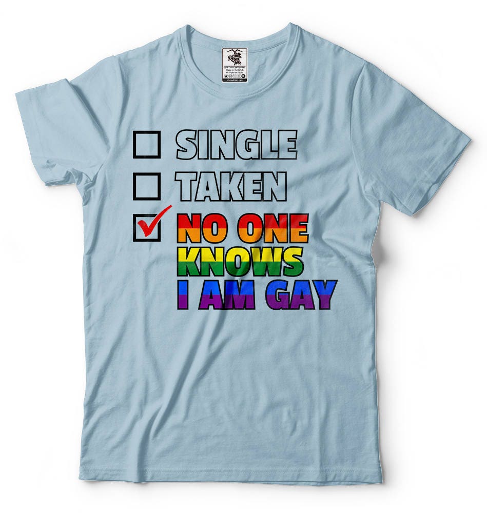 Gay T-Shirt Funny Lesbian Gay LGBT Flag Shirt | Etsy