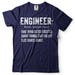 Engineer T-shirt Funny Occupation Engineer Definition Tee Shirt - Etsy