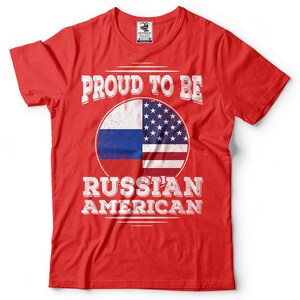 Russian American T-shirt Gift for Russian Patriotic Russia Day - Etsy
