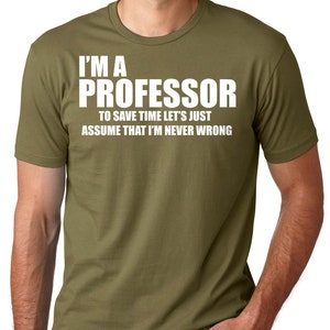 Professor T-shirt Funny Profession Occupation Birthday Gift Ideas T ...