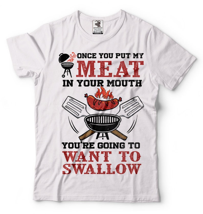 BBQ T-shirt Funny Food Kitchen Outdoor Grill Meat Tee Shirt - Etsy