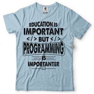 Programming T-shirt Funny Programming Gift for Programmer Graphic Cool ...