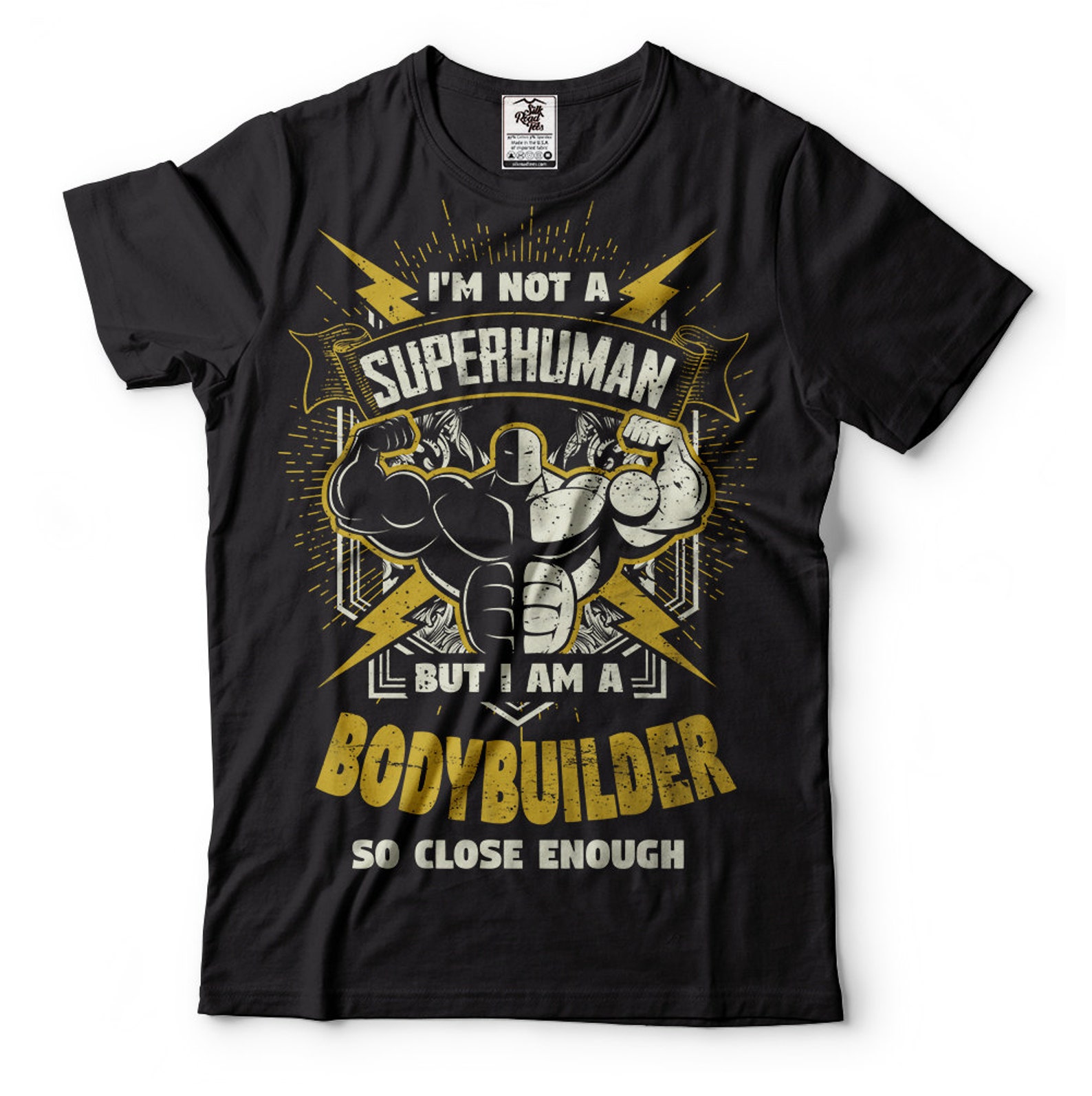 Bodybuilding T-shirt Gift for Bodybuilder Tee Shirt Superhuman - Etsy