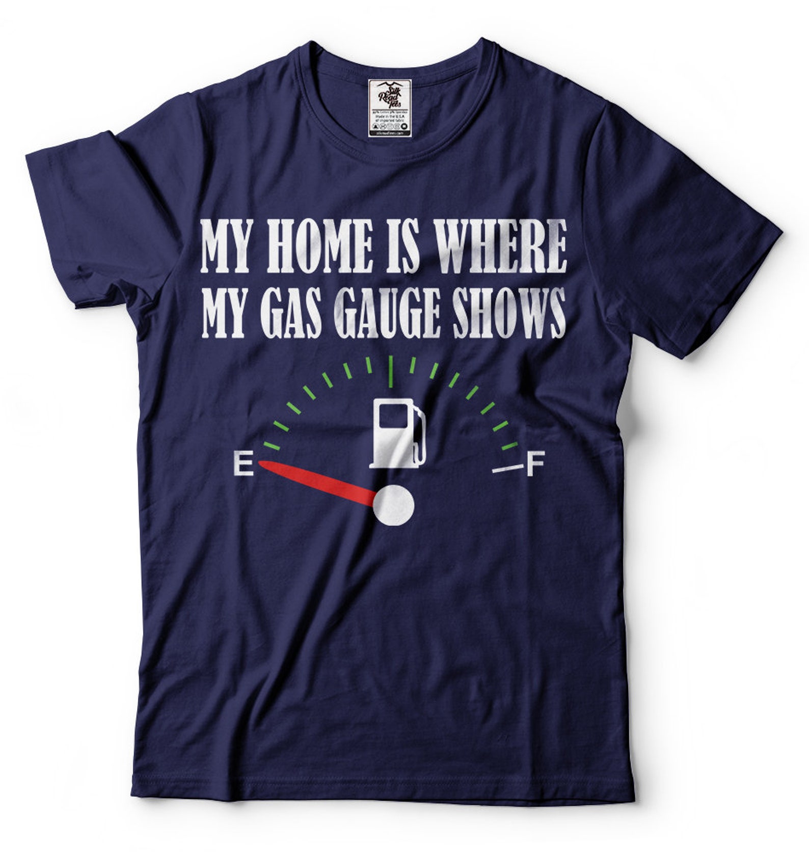 Funny Car Owner T-shirt Humor Gas Gauge Graphic Cool Car | Etsy