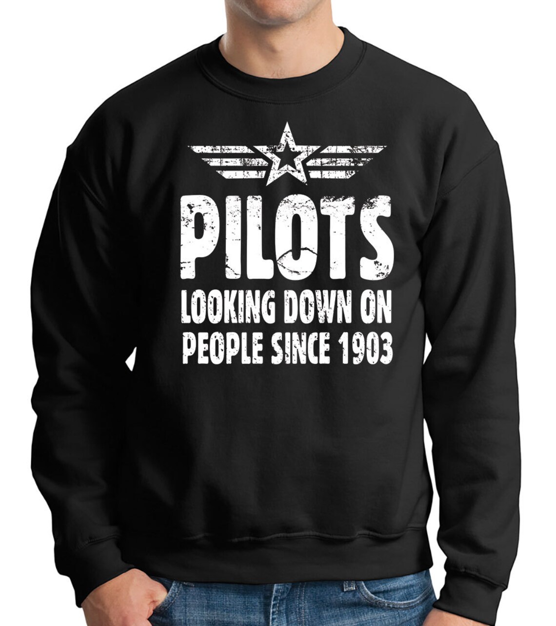 Pilot Sweater Gift for Pilot Funny Aviator Sweatshirt - Etsy