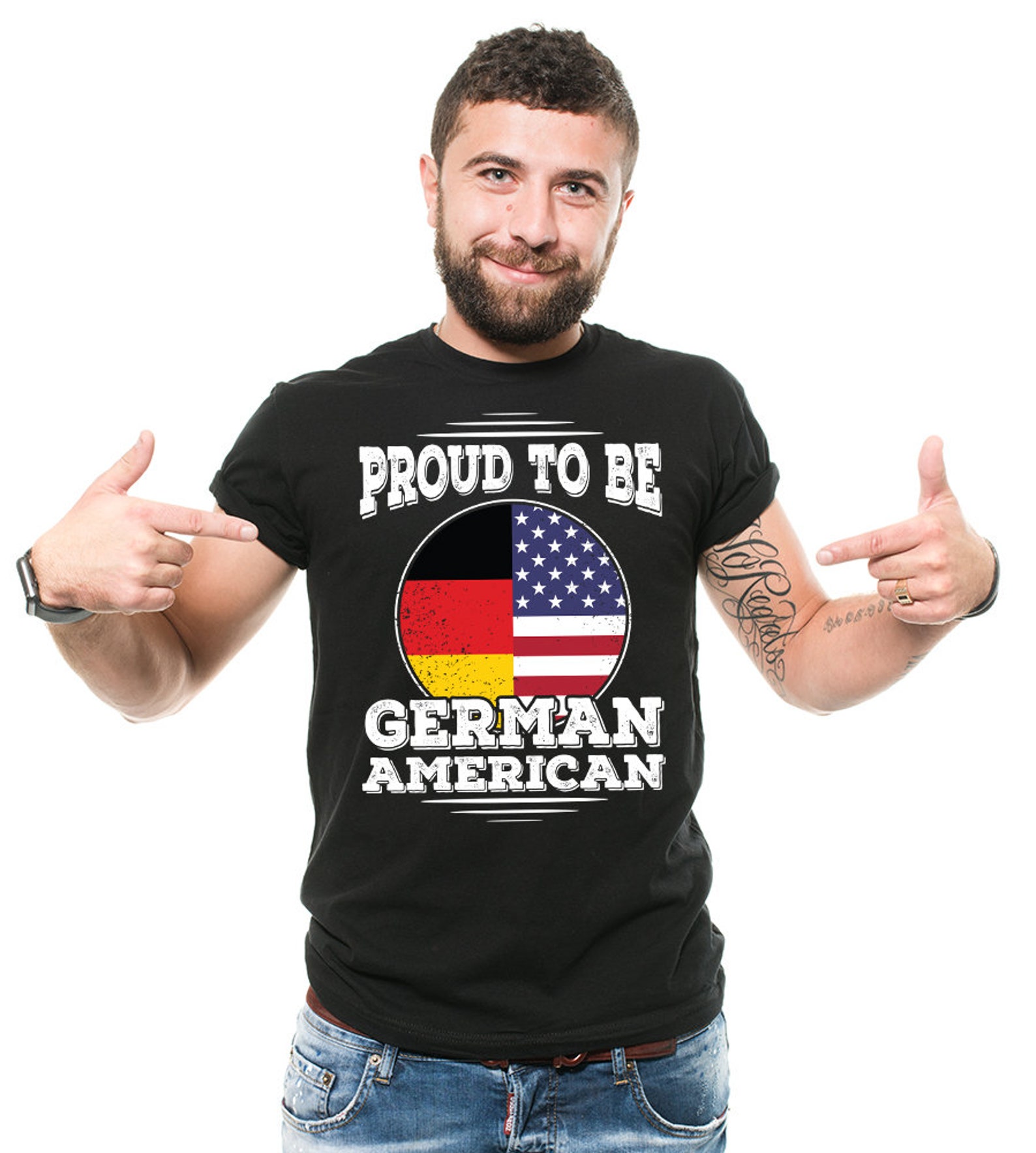 German American T-shirt Gift for German Proud German American - Etsy
